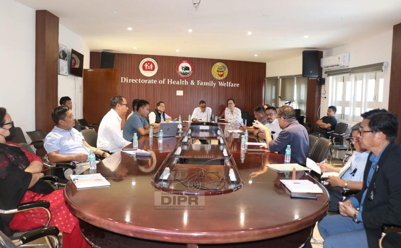 REVIEW MEETING ON SWASTH NARI SASHAKT PARIVAR ABHIYAN HELD AT KOHIMA